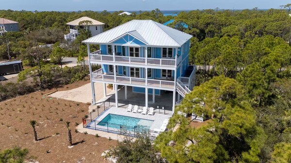 Ocean View, Modern, Elegant Oasis With Private Pool In Gated, Coastal Community! - St. George Island, FL