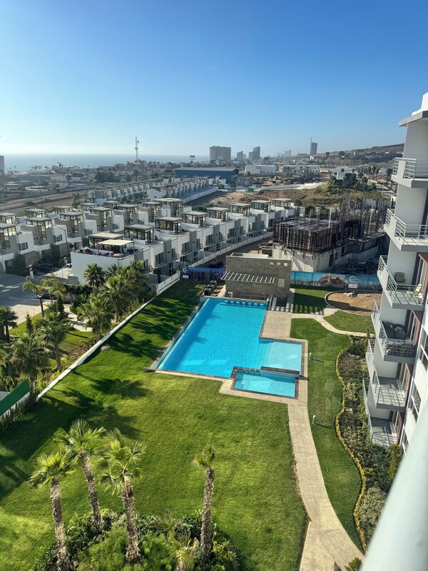 3br Oceanview Retreat With Ac, Sleep 8, Gated, Top Floor, Pool, Security 24/7 - Rosarito
