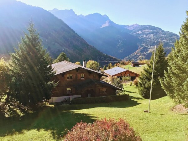 Pretty Renovated Chalet Located Below The Barboleuse, In Gryon In A Quiet Location Surrounded By Gre - Leysin