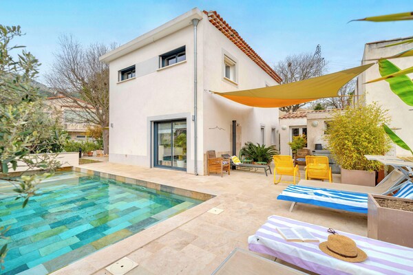 Villa Lumière With Balinese Pool In A Hamlet Near The Hills - Roquevaire