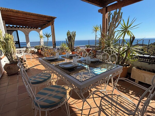 El Mirador De Mojácar, Casa Con Terraza Y Vistas Espectaculares En El Pueblo - Mojácar