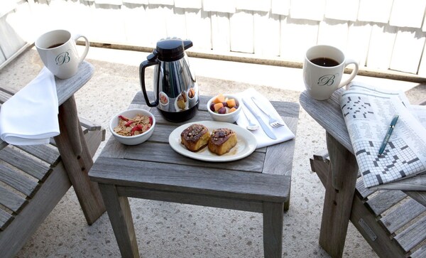 Garden-view Club Suite | Fireplace & Balcony - Dewey Beach, DE