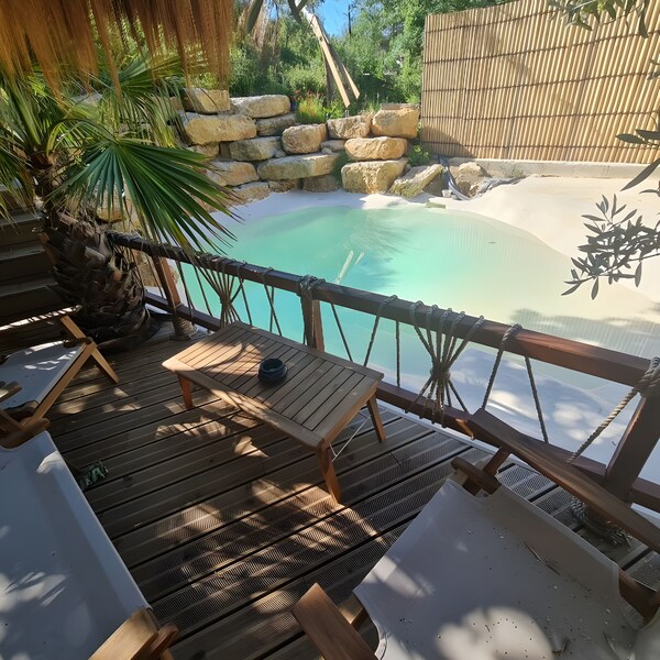 Maison De Vacances 'Bali' Avec Vue Sur La Montagne, Wi-fi Et Climatisation - Auriol