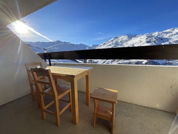 Studio 'Brelin - Combes' Avec Vue Sur Les Montagnes, Balcon Et Wi-fi - Les Menuires