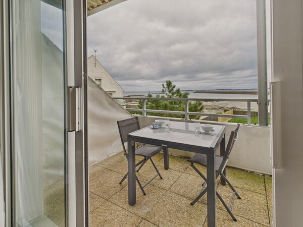 Vue Mer Avec Balcon - Studio Pour 2 Avec Piscine - Plage le Croisic