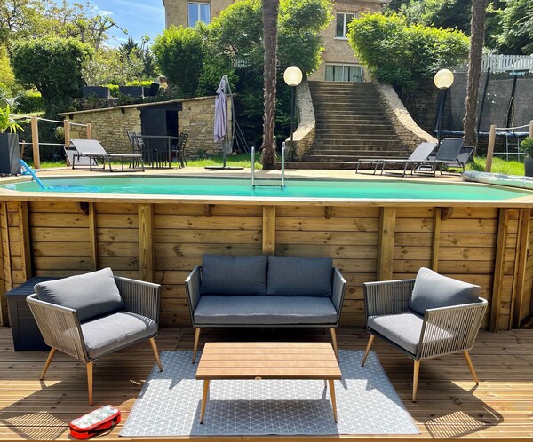 Appartement 8 Personnes Dans Sarlat Centre - Piscine, Jacuzzi, Jardin & Parking - Domme