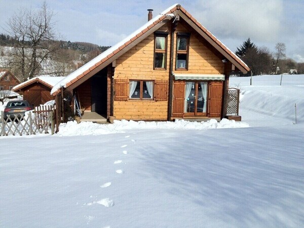Quiet Finnish-style Chalet With 11 Ares Of Fully Enclosed Garden - Vogesen