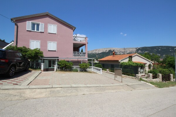 Two Bedroom Apartment With Terrace And Sea View Baška, Krk (A-24175-c) - Baška