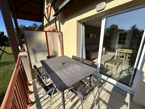 100 - Appart Duplex 6p Avec Piscine Collective. - Plage Sables d'Or les Pins