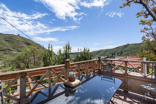 Vacaciones 'Casa Principal' Con Vistas A La Montaña, Wi-fi Y Aire Acondicionado - Teror