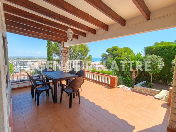 Villa Vistas Al Mar Cerca Del Centro , 3 Dormitorios, Piscina, Barbacoa Wifi - Peñíscola