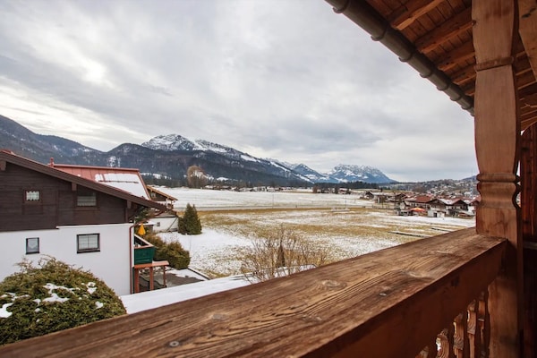 Studio 'Panorama - Appartement 3' Avec Vue Sur Les Montagnes, Terrasse Privée Et Wi-fi - Ruhpolding