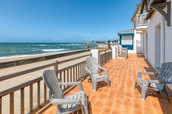 Villa 'Léa Vue Mer D'exception Plage' Mit Meerblick, Privater Terrasse Und Wi-fi - Batz-sur-Mer