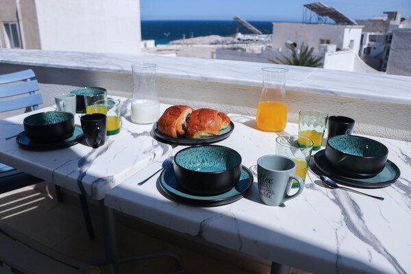 Duplex With Terrace Overlooking The Sea And City, Waterfront - Monastir
