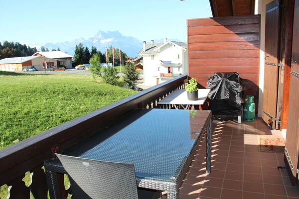 Comfortable Apartment With Balcony And View - Leysin