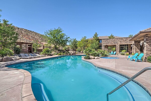 25 Mi To Zion: Rock 'N' Roll Condo W/ Mtn View! - Hurricane, UT