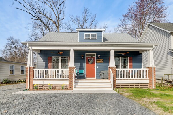Walk To Bay: Home W/ Fenced Yard In Colonial Beach - Colonial Beach, VA