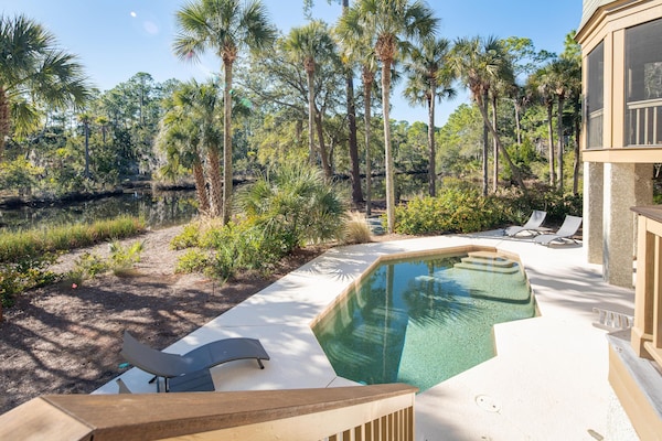 Private Pool, Lagoon Views, Secluded Setting - Kiawah Island, SC