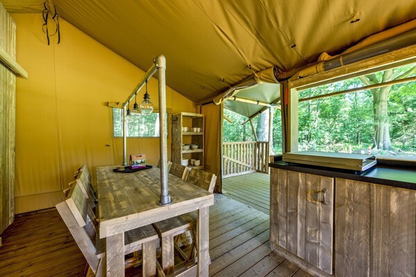 Glamping Tent In Netherlands With Terrace Bar - Ommen