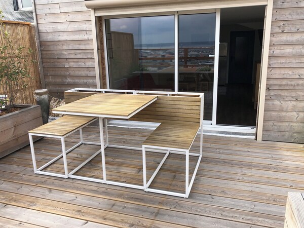 Grand Studio-terrasse Lumineux Confortable \Npoint De Vue️atelier Poterie. - Montivilliers