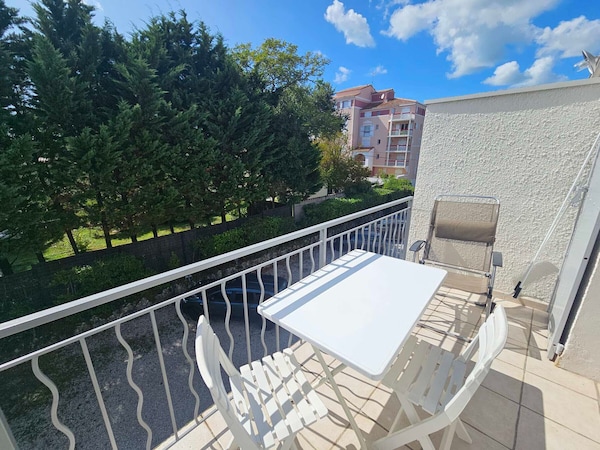 Apartamento Para 4 En Royan Con Balcón Y Aparcamiento Cerca De La Playa Del Chay - Saint-Augustin