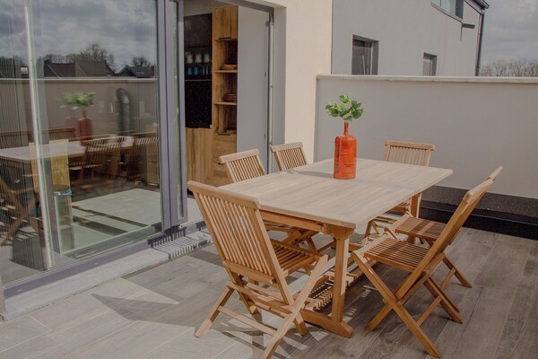 Ap3 - Appartement 2 Chambres Terrasse Charleroi Airport - Châtelet