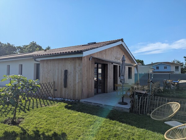 À 2 Minutes Du Bassin D'arcachon,extension Ossature Bois Neuve Avec Jardin. - Biganos