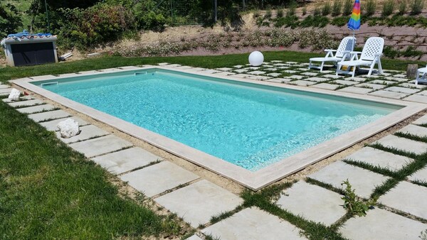 House With Pool In The Open Countryside - At Aunt Daniela's House, Oasis In Silence. - Ascoli Piceno