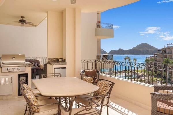 Ocean-view Cabo Villa W/ Terrace, Bbq, Hot Tub  Steps From Medano Beach!  #1607 - Cabo San Lucas
