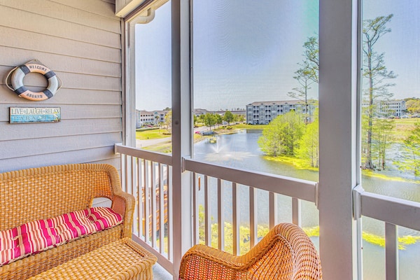 Balcony + Pool Access: Serene Little River Retreat - Little River, SC