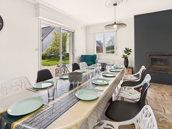 Modernes Haus Für 12, Großer Garten, Terrasse - Concarneau