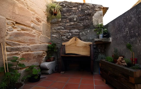 Casa De Vacaciones 'O Lar De Natalio' Con Vistas Al Mar, Terraza Privada Y Wi-fi - Rianjo