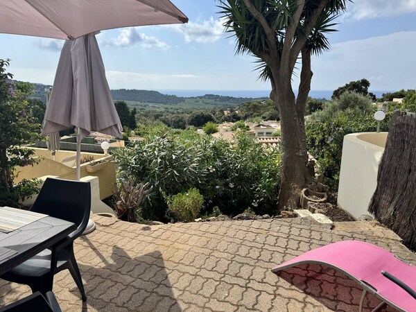 Air-conditioned Mas With Pool And Sea View In La Croix-valmer - Ramatuelle