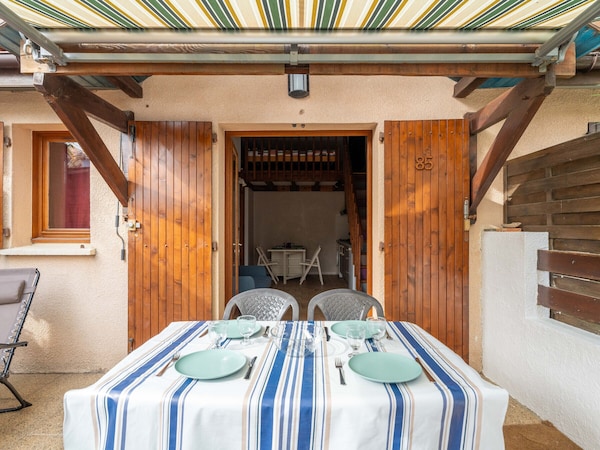 Duplex Apartment Steps From The Ocean For 4 People, Private Courtyard, Cleaning Included - Biscarrosse