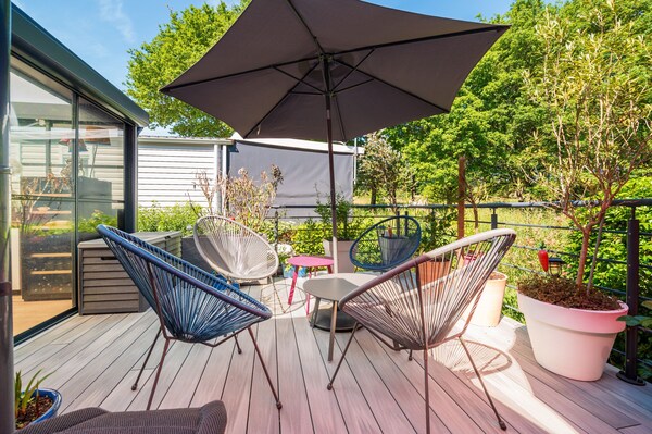 Mobile Home 'Premium' With Shared Pool, Wi-fi And Air Conditioning - Carnac