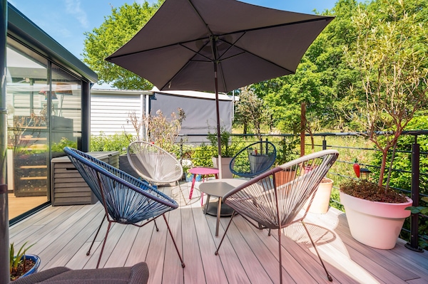 Mobile Home 'Premium' With Shared Pool, Wi-fi And Air Conditioning - Carnac