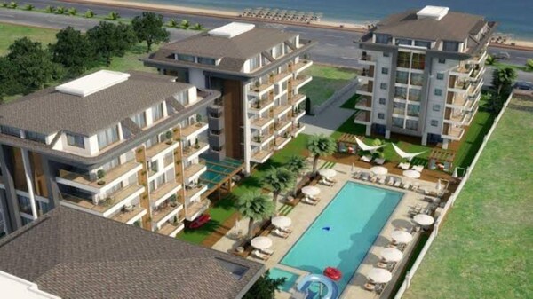 Sea & Beach Front "Luxury Residence" 1+1 Apt. 70m2 (18) - Alanya