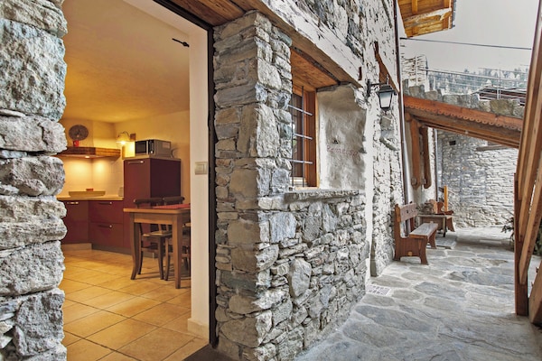 Appartement 'La Remisa' Avec Terrasse Partagée, Jardin Partagé Et Wi-fi - Cogne