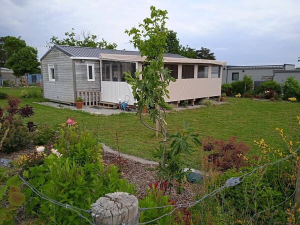 Mobilhome St Jacques Sarzeau Golfe Du Morbihan Sur Terrain Privé De 500m2 - Saint-Gildas-de-Rhuys