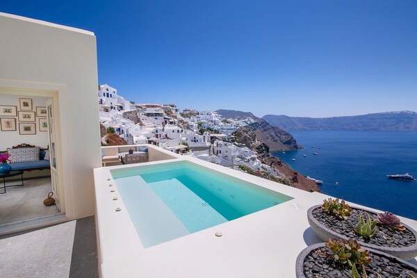 My Rental Homes - Mide Suite With Panoramic Jacuzzi  And Amazing Sea View - Oia