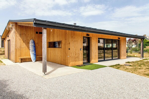 Ti Koat Don, New Wooden House 5 Minutes Walk From The Beach - Plouescat