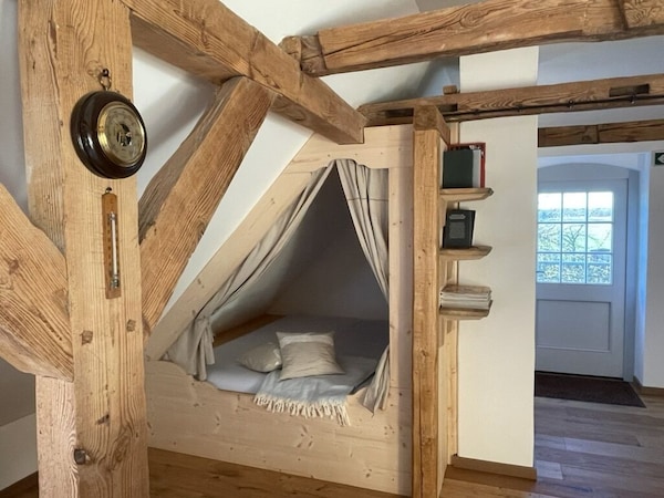 Doppel-bed-shared Bathroom-economy-countryside View - Greifswald