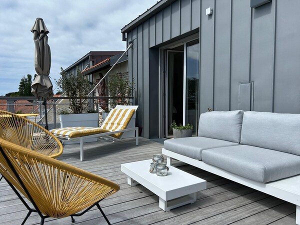 Appartement 'Le Cèdre' Met Uitzicht Op Zee, Privé Terras En Wi-fi - La Bernerie-en-Retz