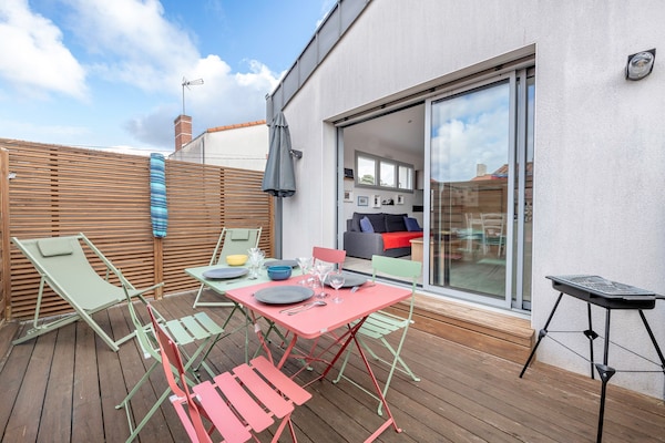 Apartment 230m From The Beach. Sleeps 4. - La Bernerie-en-Retz