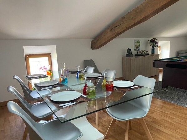 Billard Lounge Loft Détente Avec Billard & Netflix By Boookingfuté - Mirecourt