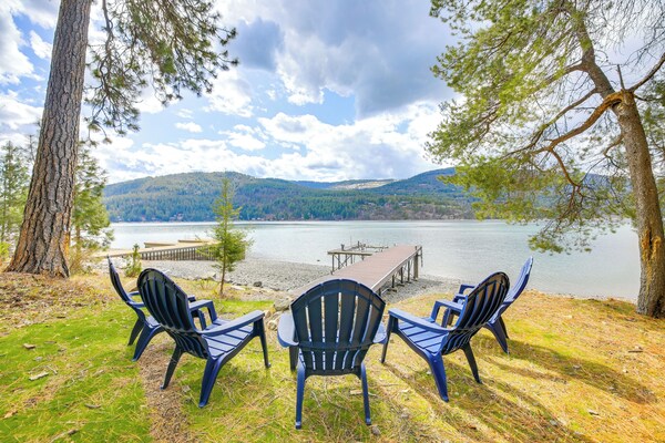 Peaceful Cabin W/ Dock On Lake Pend Oreille - Hope, ID