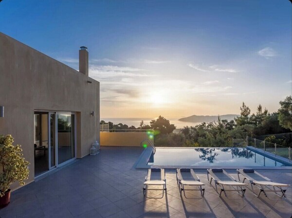 Aegean Breeze Skiathos, A Spacious Villa With Pool And Magnificent Sea View - Skiathos