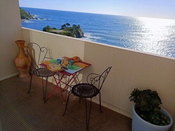 Seafront Apartment Near Collioure On The Côte Vermeille - Banyuls-sur-Mer