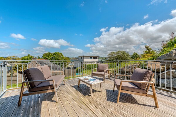 Appartement 'Les Terrasses De La Palud' Met Uitzicht Op Zee En Privé Terras - Lannilis
