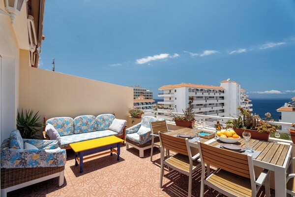 Vacation 'Ocean Sun' With Sea View, Shared Pool And Wi-fi - Santiago del Teide